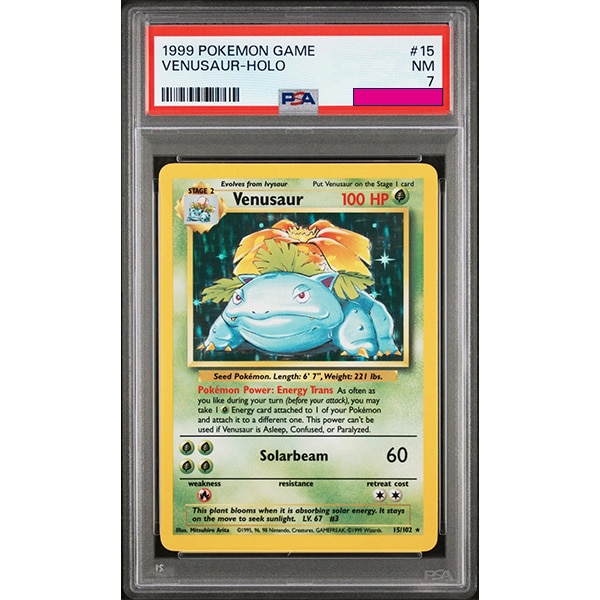 Venusaur #15 Pokemon Base Set PSA 7 - Poké Store